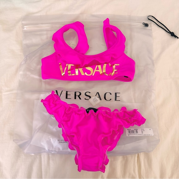 Versace | Swim | Kids Versace Hot Pink Bikini Swimsuit | Poshmark